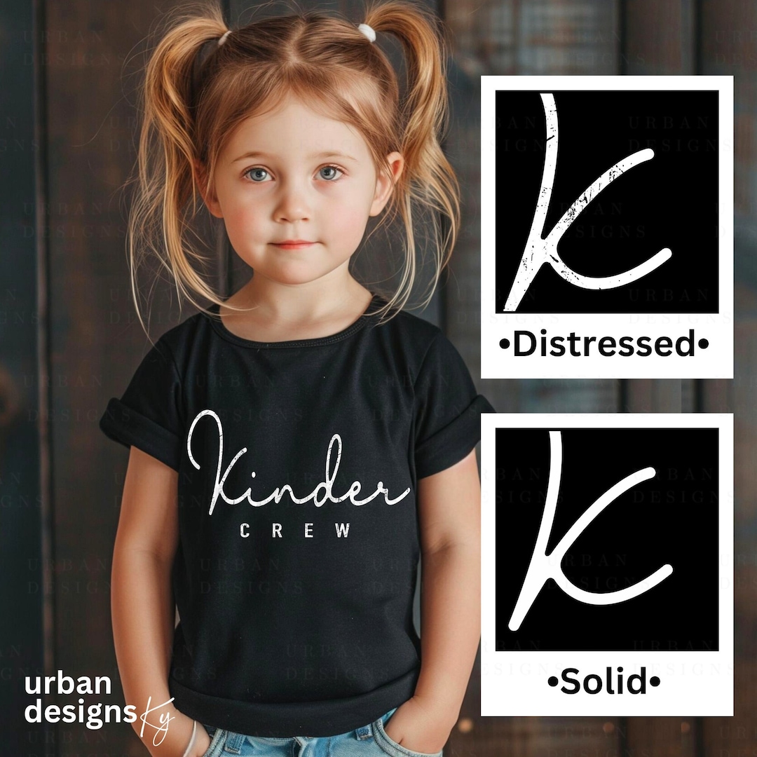 Kindergarten Crew SVG PNG Bundle, Back to School Kindergarten Shirt ...