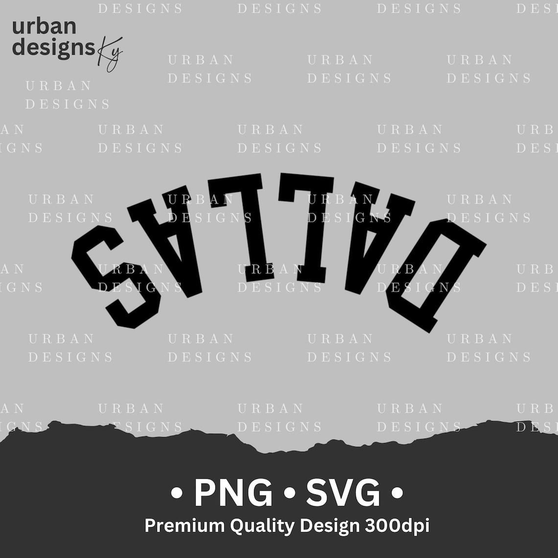 Upside Down Trendy Dallas SVG, PNG, Instant Download, Svg Cut File ...