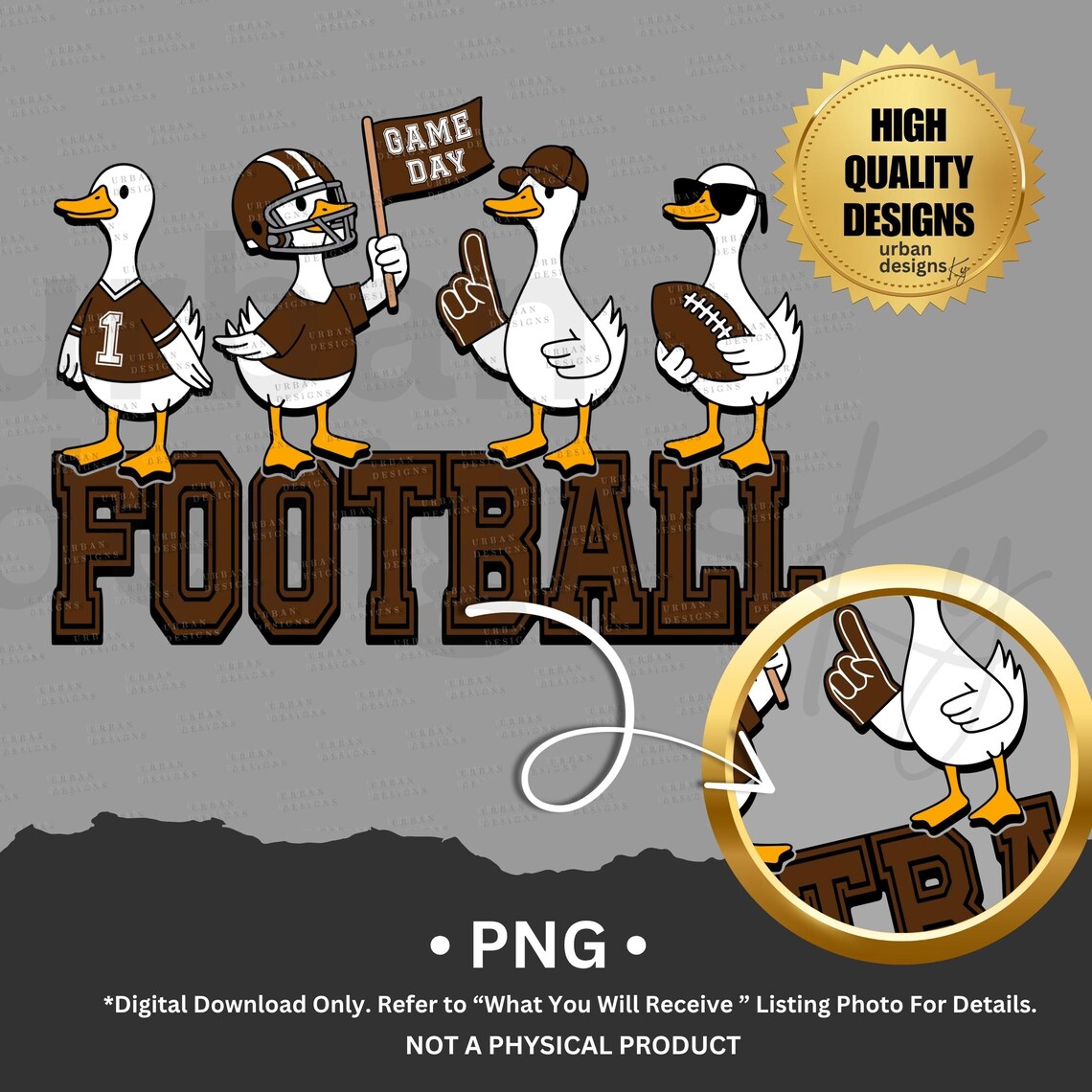 Funny Football Goose, Silly Goose Football, Football Friends, Football ...