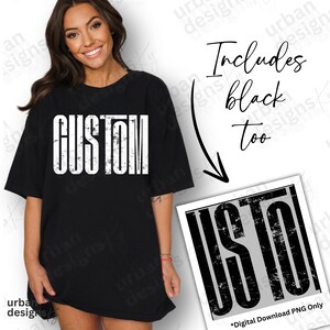 Custom Distressed Word PNG Handwritten, Mascot, School, Digital Design ...