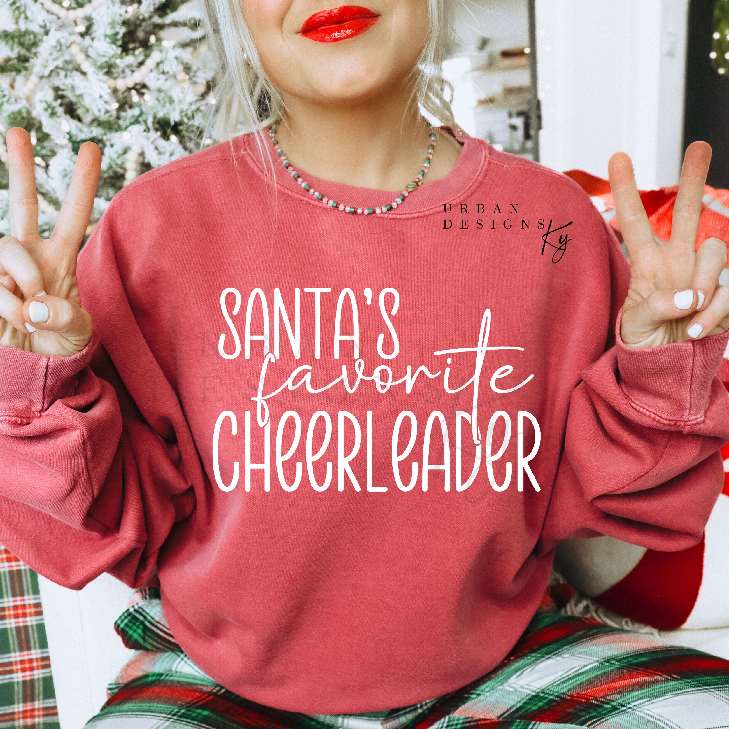 Santa’s Favorite Cheerleader SVG PNG Transparent Background Christmas ...