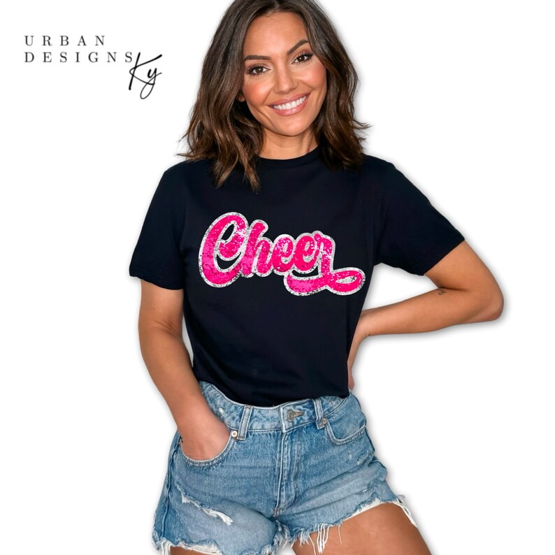 Cheer Faux Sequins High Resolution Realistic Texture PNG, Handwritten ...