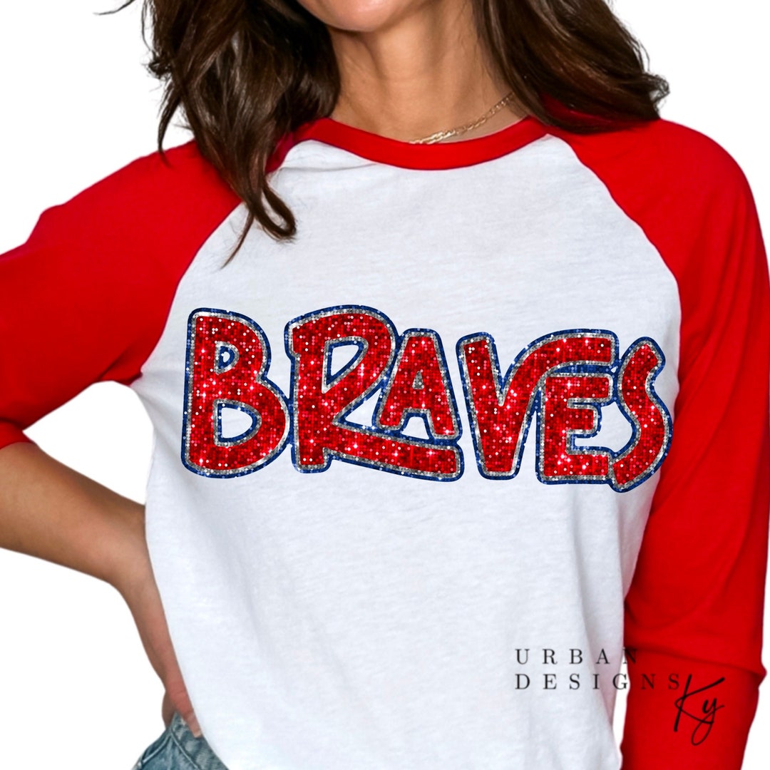 Braves Faux Sequins High Resolution 300dpi PNG, Realistic Texture PNG ...