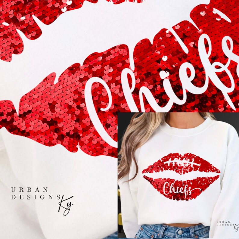 Kansas City Realistic Faux Glitter, Faux Patch Sport Athletic PNG, Dtfdigital, High Resolution ...