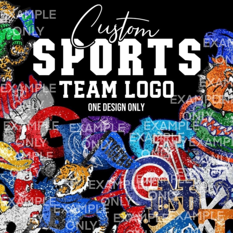 Custom Sequins Team Logo - Etsy