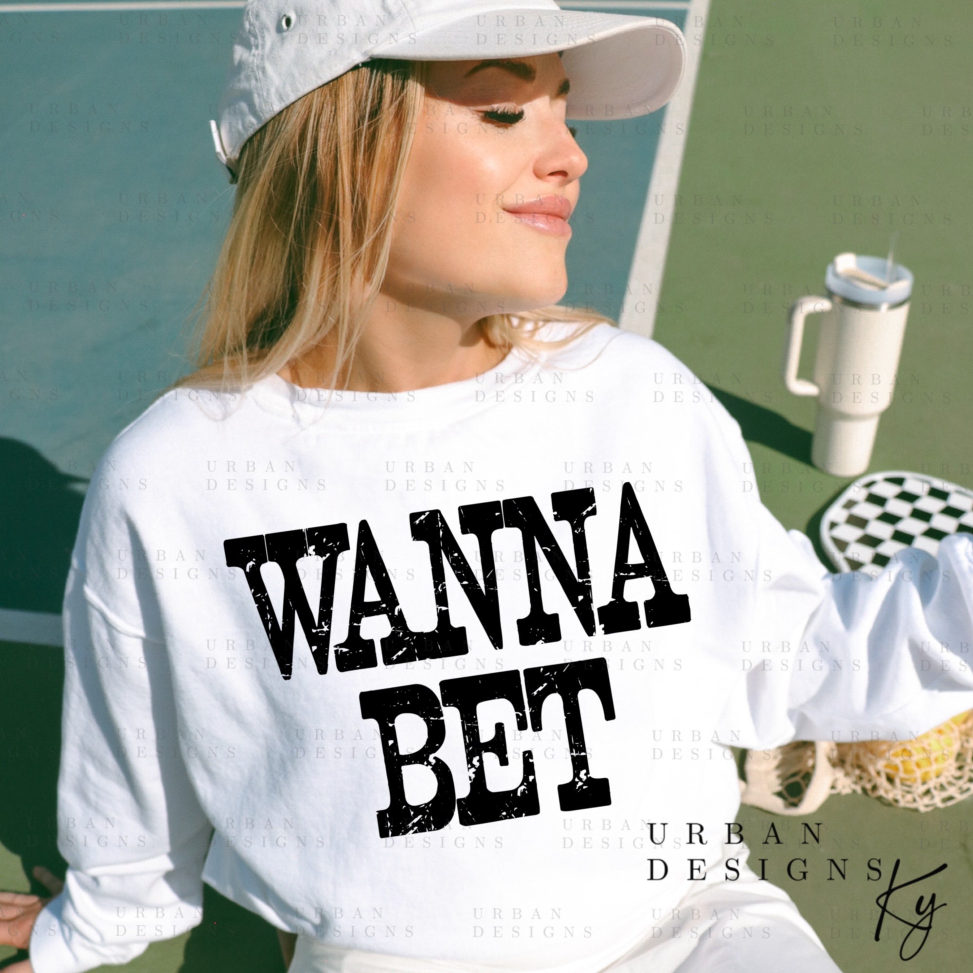 Wanna Bet SVG PNG, Trendy Summer, Dtf Digital, High Resolution PNG ...