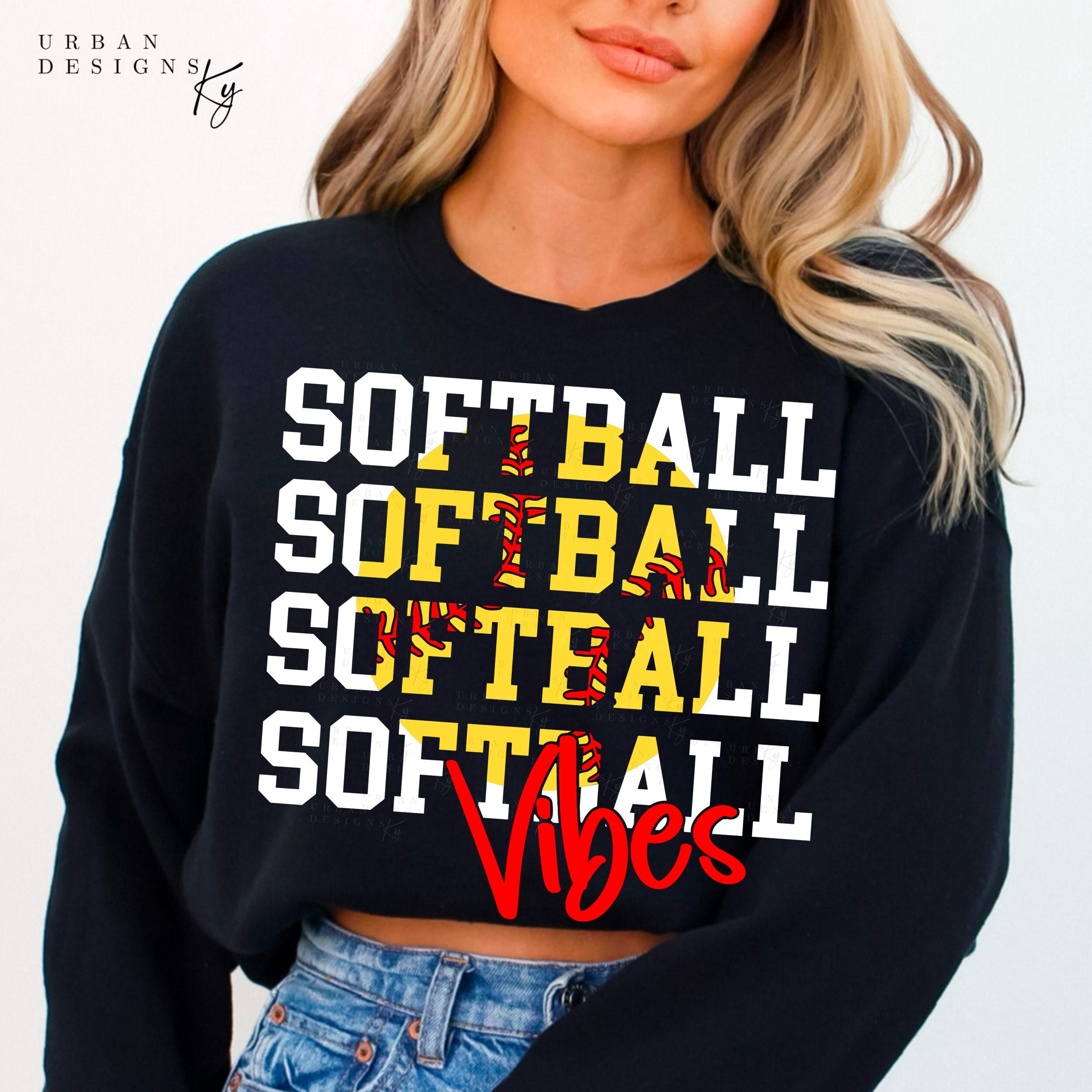 Softball Vibes SVG and PNG Bundle,high Resolution Png, Softball DTF and ...