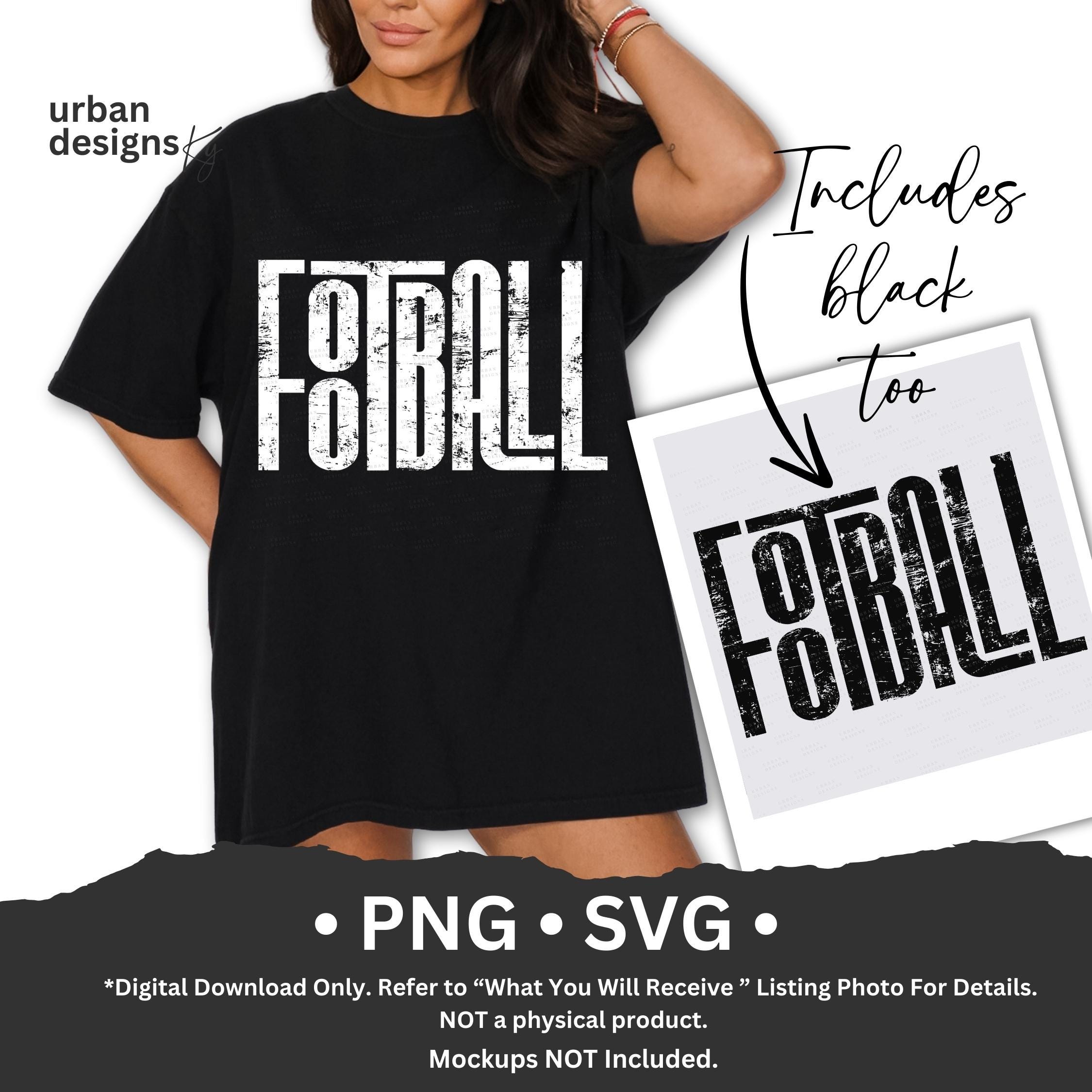 Football Vintage Retro PNG SVG Bundle Distressed Football Preppy ...