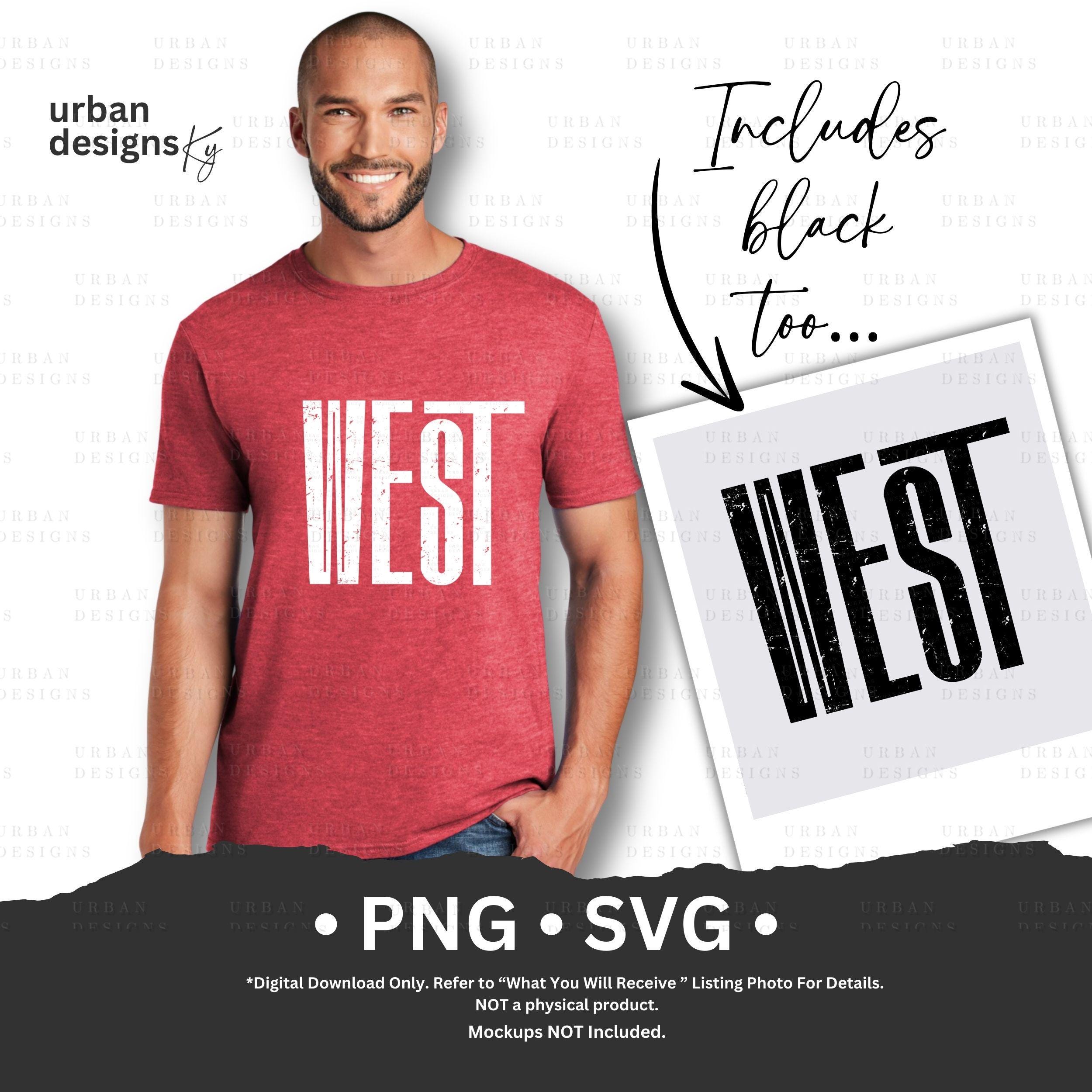 West Vintage Retro PNG SVG Bundle Distressed West Mascot Trendy DTF ...