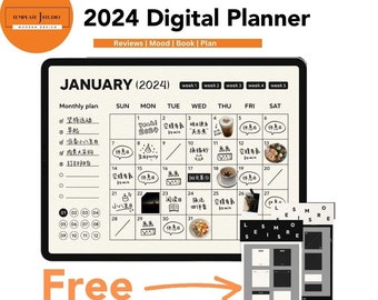 Digital Planner, Cute Planner, Digital Weekly Planner, Goodnotes ...