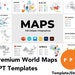 Premium World Map Infographics for Presentation Powerpoint Slides - Etsy