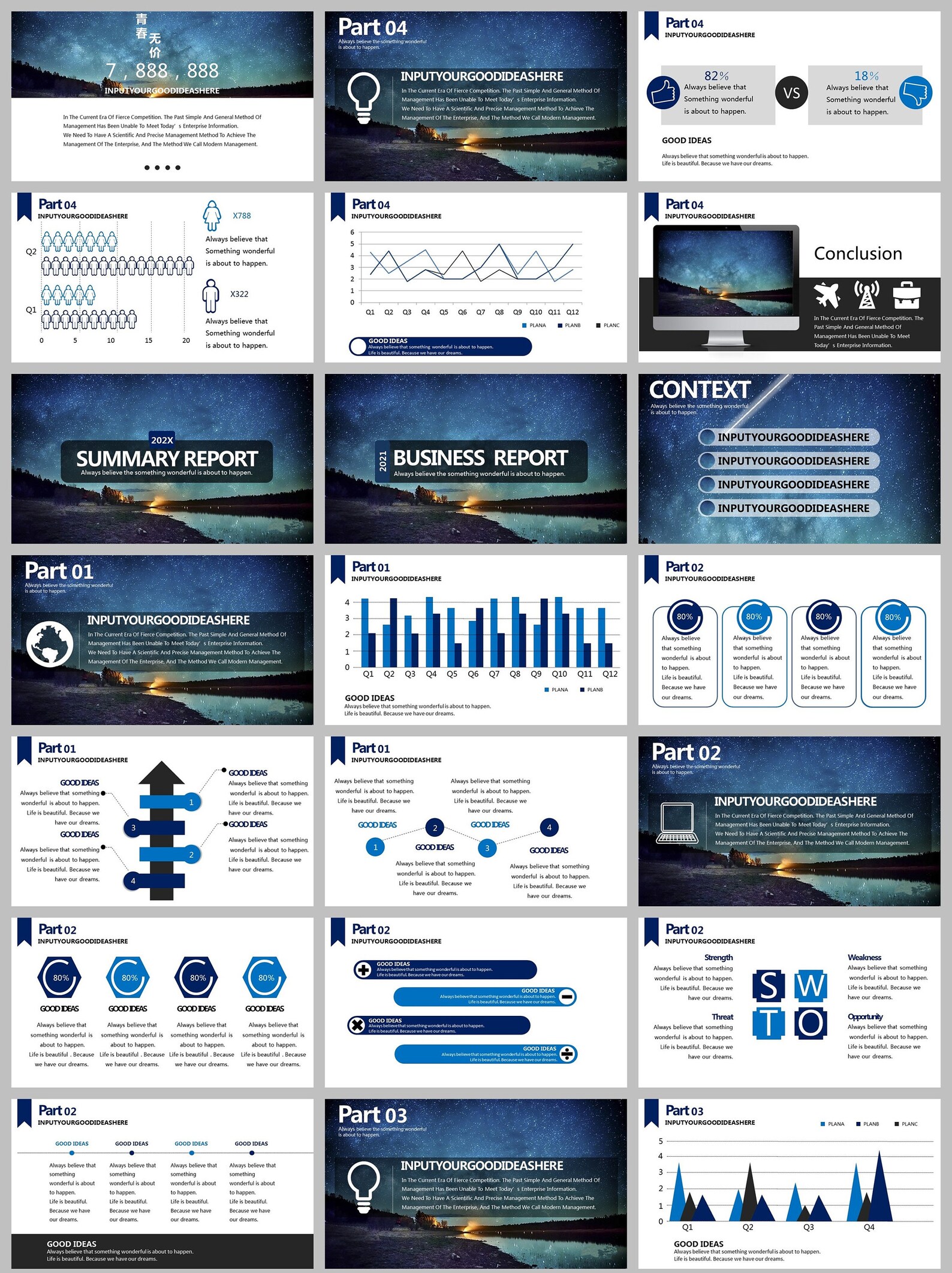25 Decks of Unique Slides of Different Color Themes Multipurpose ...
