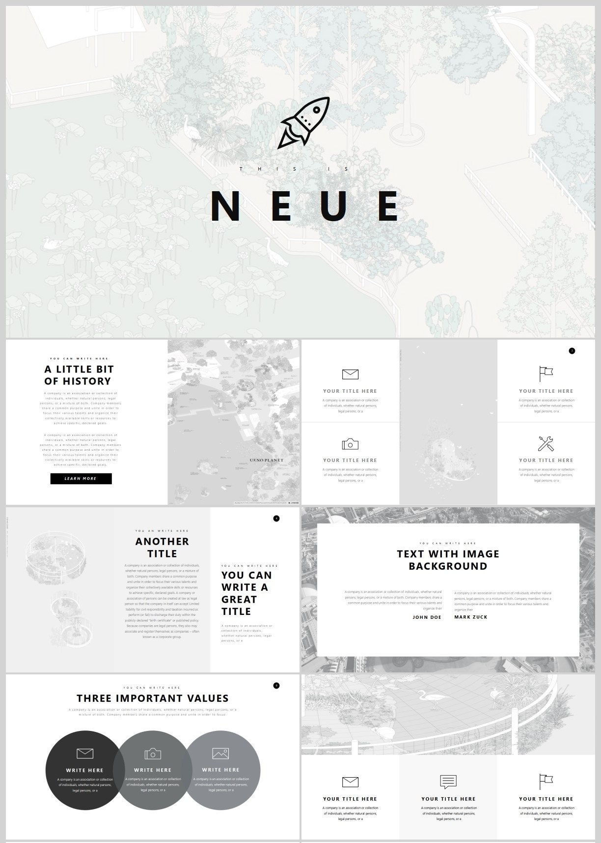 50 Sets of Landscape Architecture Powerpoint Slides, Graphical Plan ...