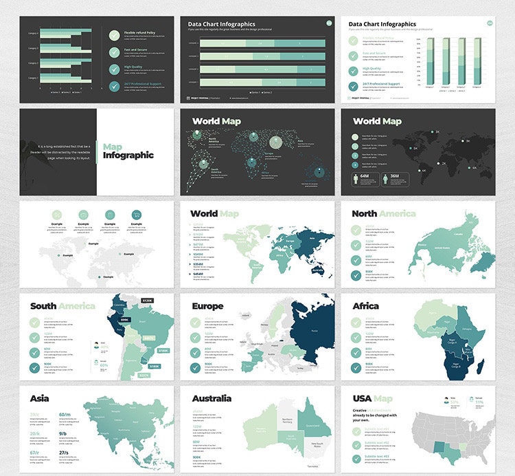 455 Unique Project Proposal Presentation Templates 60 Color - Etsy