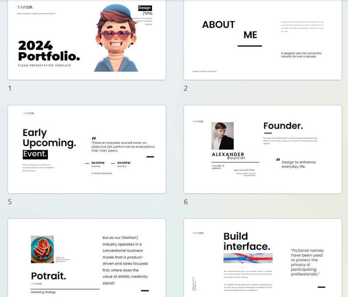 Professional Portfolio for Interview, Introduction , Personal ...