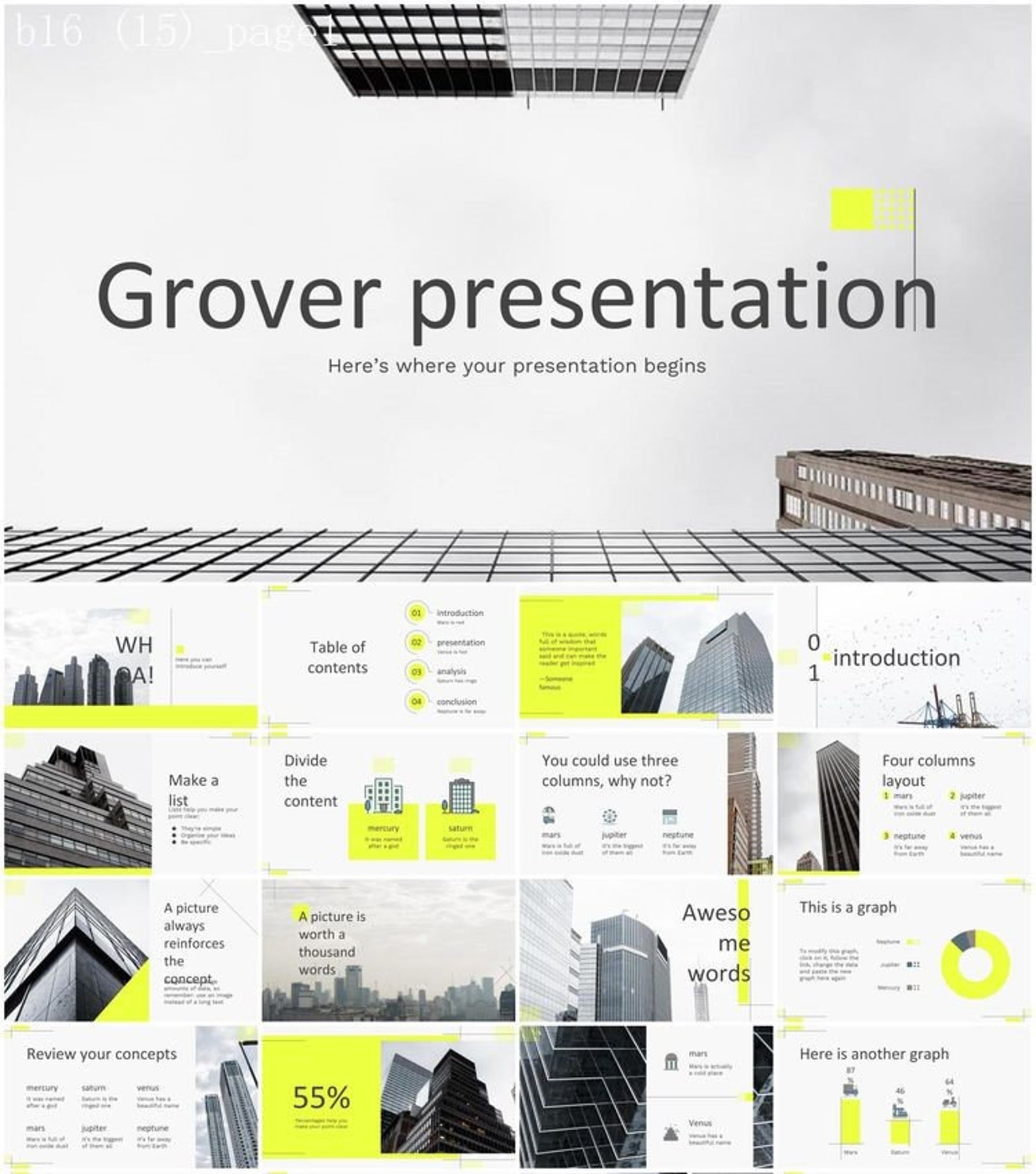 50 Sets of Landscape Architecture Powerpoint Slides, Graphical Plan ...