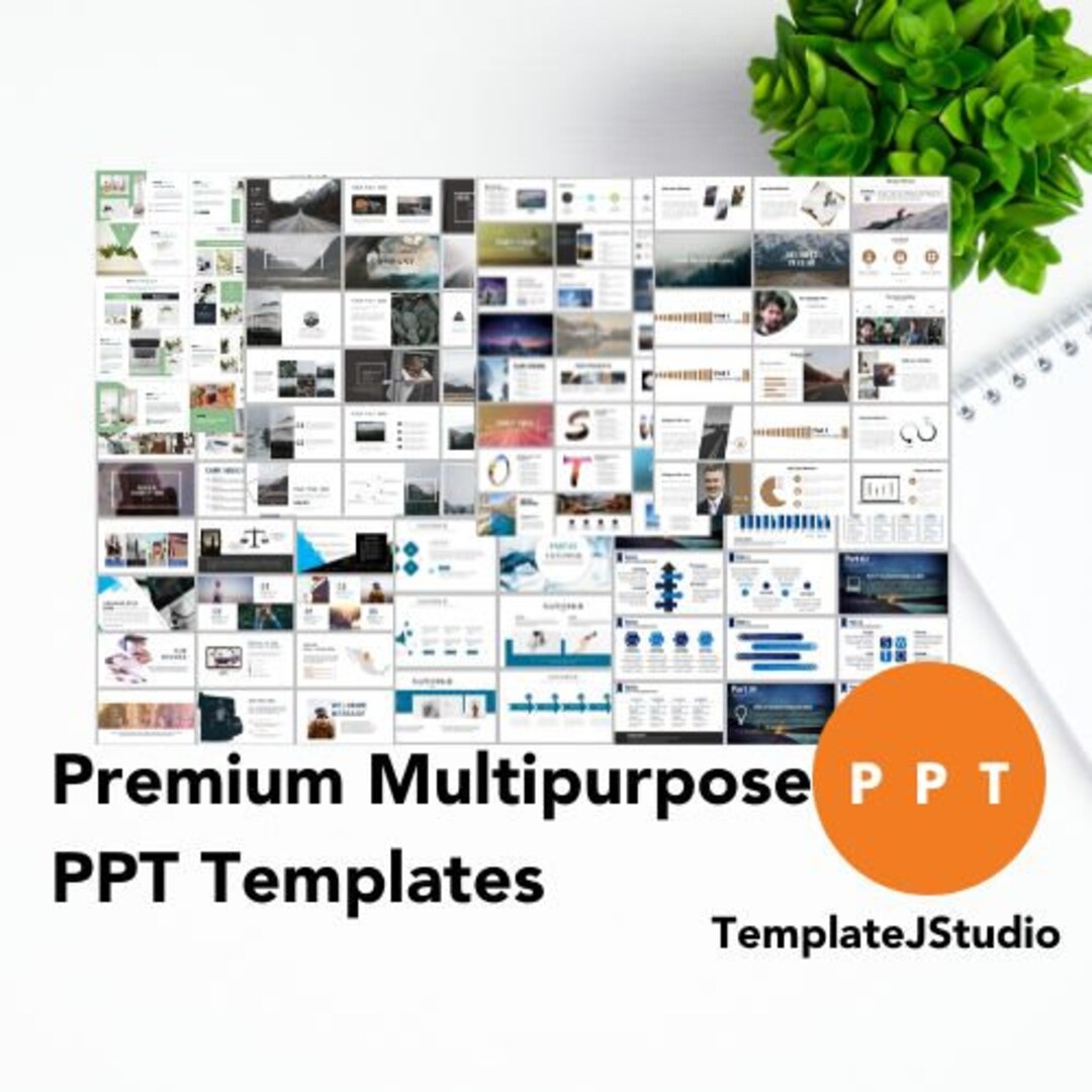 25 Decks of Unique Slides of Different Color Themes Multipurpose ...