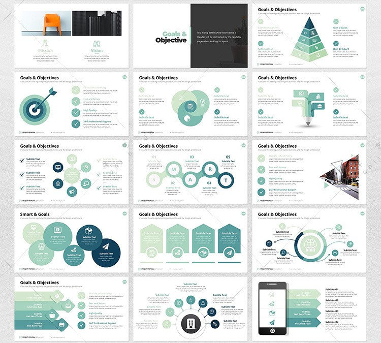 455 Unique Project Proposal Presentation Templates 60 Color - Etsy
