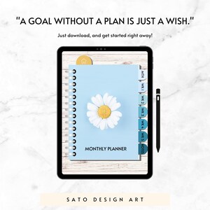 Undated Goodnotes Planner | Monthly Digital Planner | Goodnotes ...