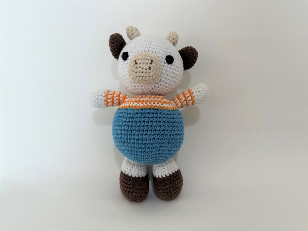 CROCHET COW TOY, Amigurumi Animals, Baby Shower Gift, Crochet Animals ...