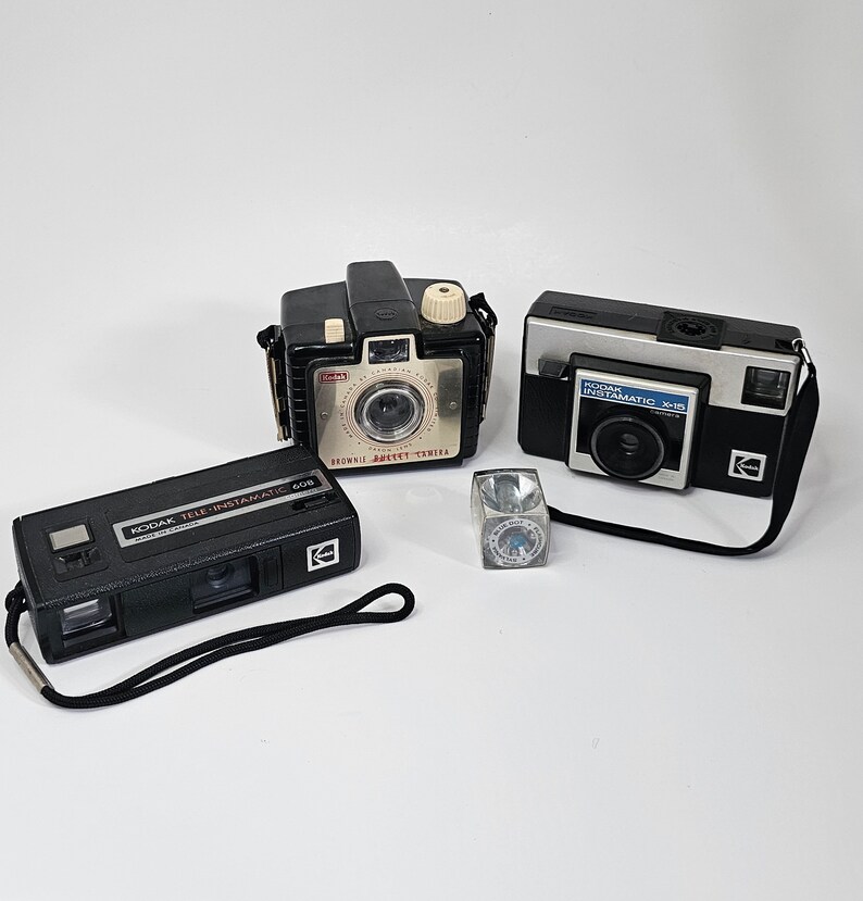 3 Vintage Kodak Cameras in Good Condition Brownie Instamatic - Etsy