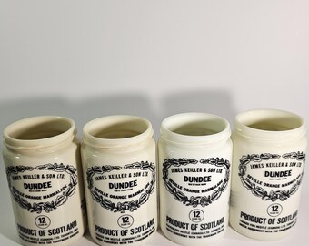 Antique Keiller Dundee Roll Lip Marmalade Jars - Etsy