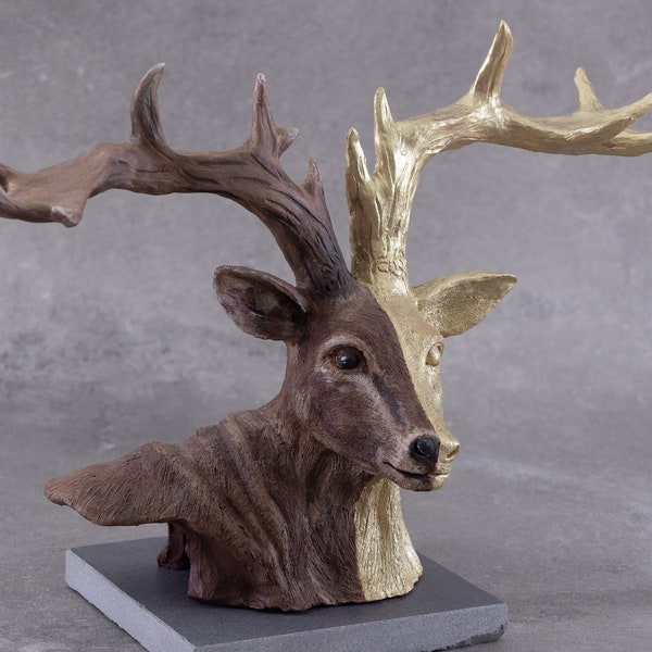 Ceramic Deer Head - Etsy