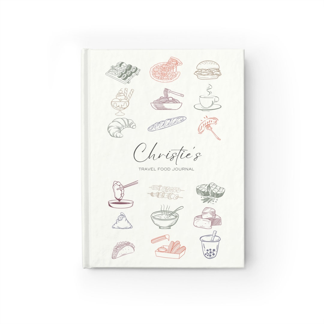 Custom Travel Food Journal Personalized Travel Food Notebook Journal ...