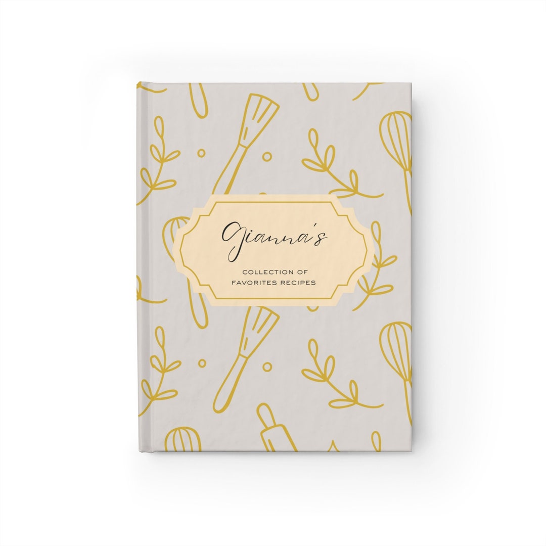 Custom Recipe Journal Personalized Recipe Notebook Heirloom Family ...