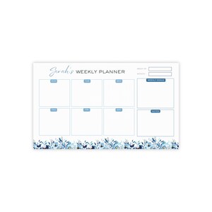 Custom Post-it® Weekly Planner Elegant Personalized Sticky Notes 10x6 ...