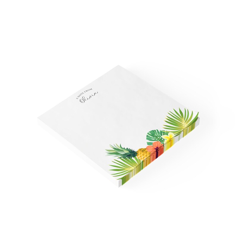 Personalized Sticky Notes Custom Post-it Floral Note Pads Office Home ...