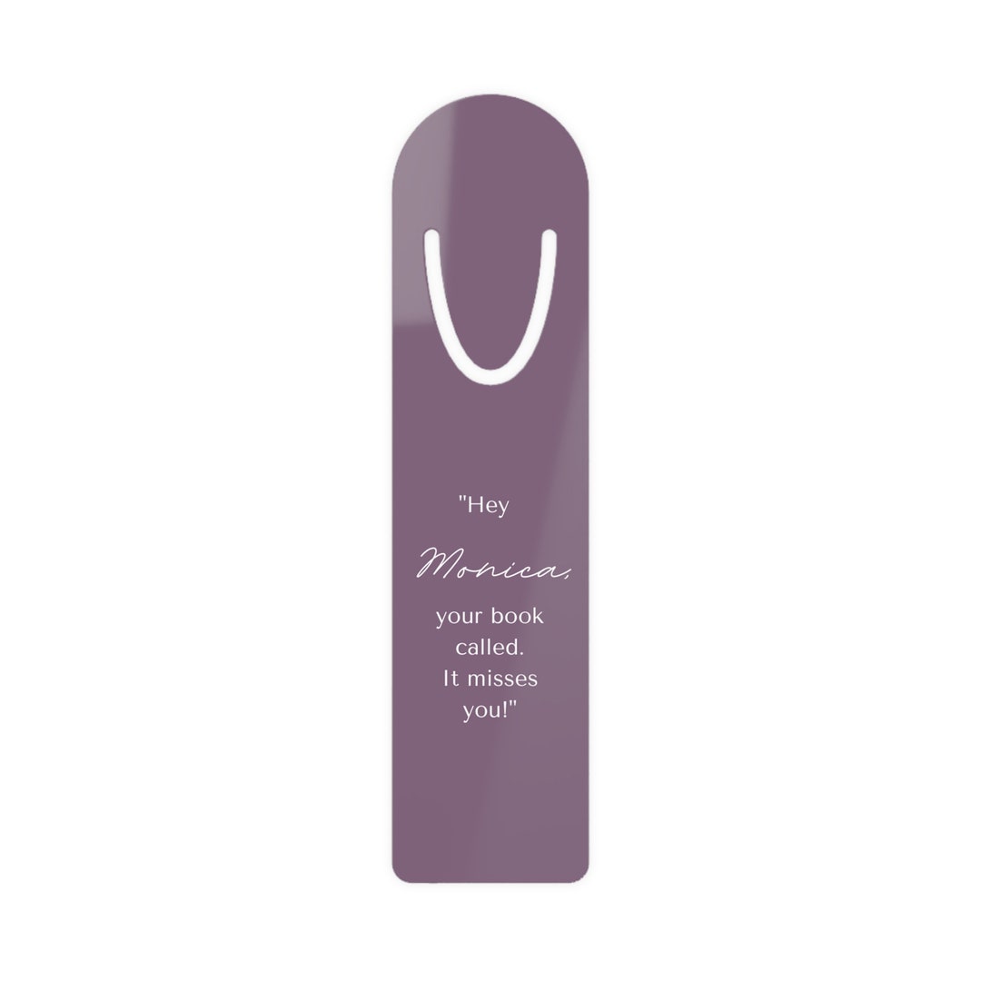 Custom Minimalist Bookmark Personalized Bookmark Modern Design Fun ...