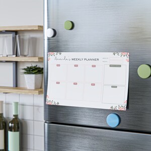 Custom Post-it® Weekly Planner Elegant Personalized Sticky Notes 10x6 ...