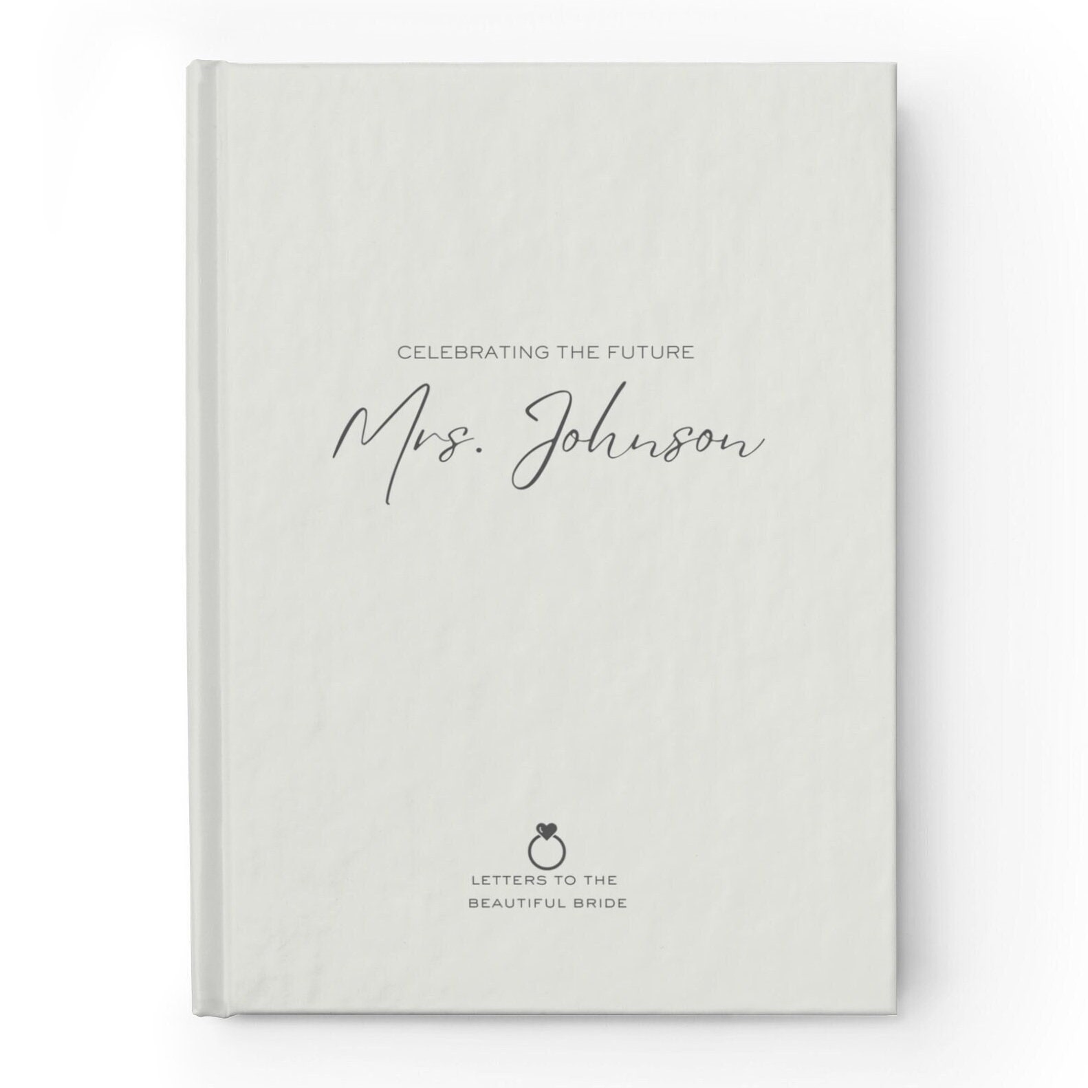 Custom Bridal Shower Journal Personalized Journal Notebook Wedding ...