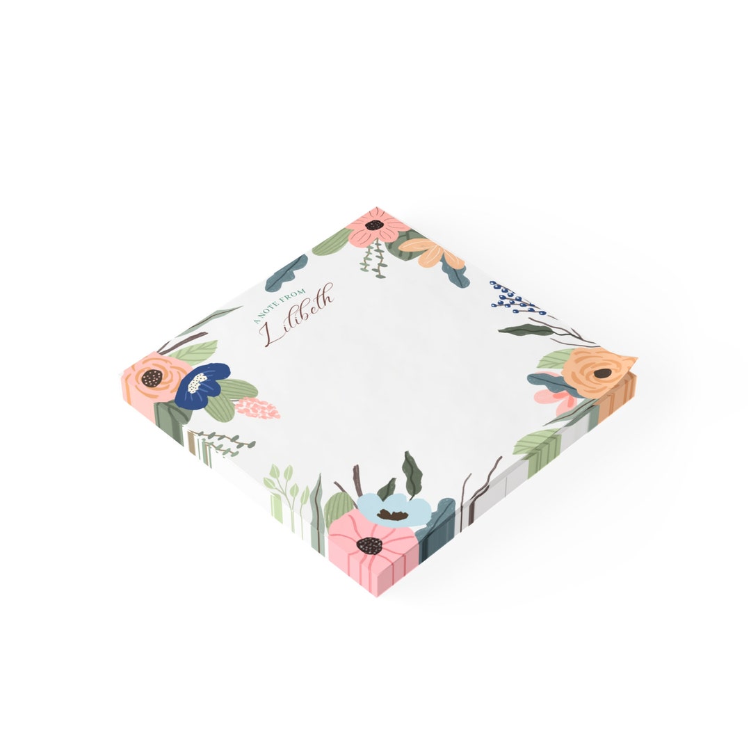 Custom Elegant Post-it® 3x3 Personalized Sticky Notes - Etsy