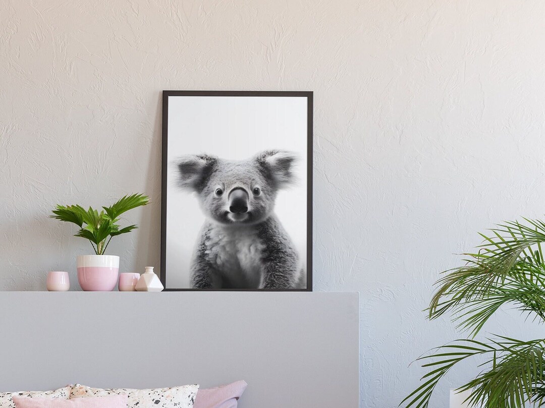 Koala Art Print Abstract Art Print Printable Wall Art Wildlife Artwork ...