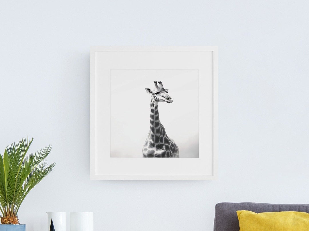 Giraffe Art Print | Abstract Art Print | Printable Wall Art | Wildlife ...