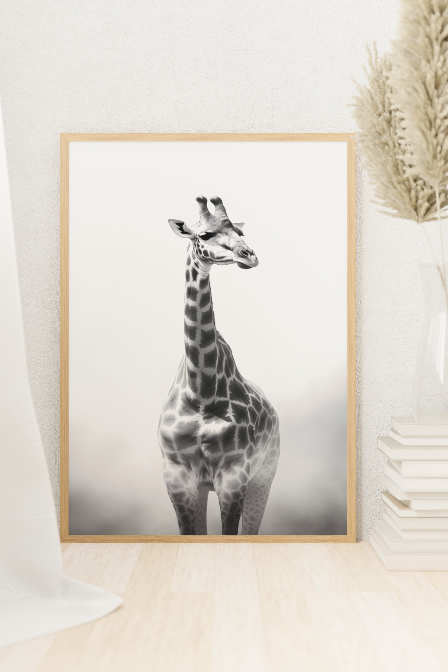 Giraffe Art Print | Abstract Art Print | Printable Wall Art | Wildlife ...