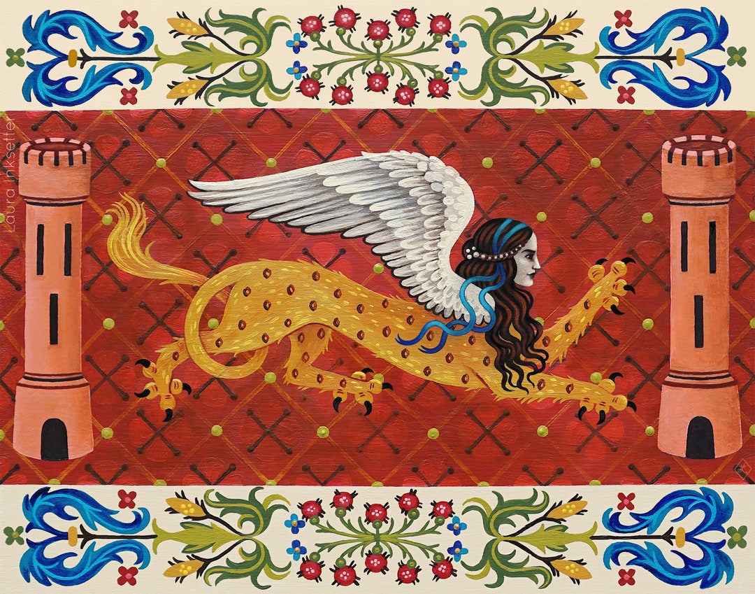 Medieval Sphinx | Fine Art Print | 8 X 10 - Etsy