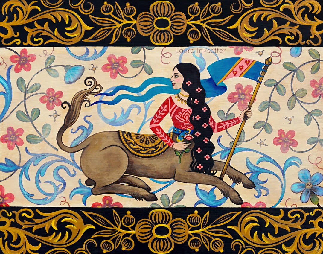 Medieval Centaur Fine Art Print 8 X 10 - Etsy