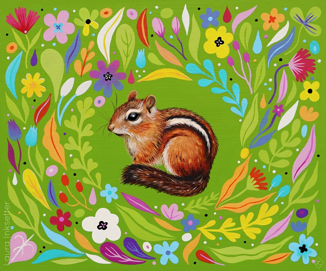 Chipmunk | Fine Art Print | 8 X 10 - Etsy