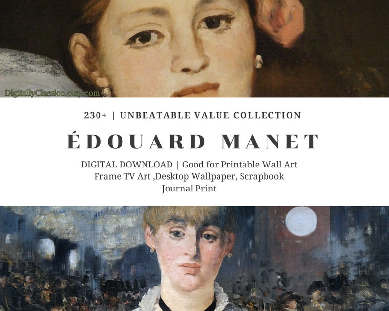 230+ Manet Impressionism Paintings Drawings | Image Bundle Printable ...