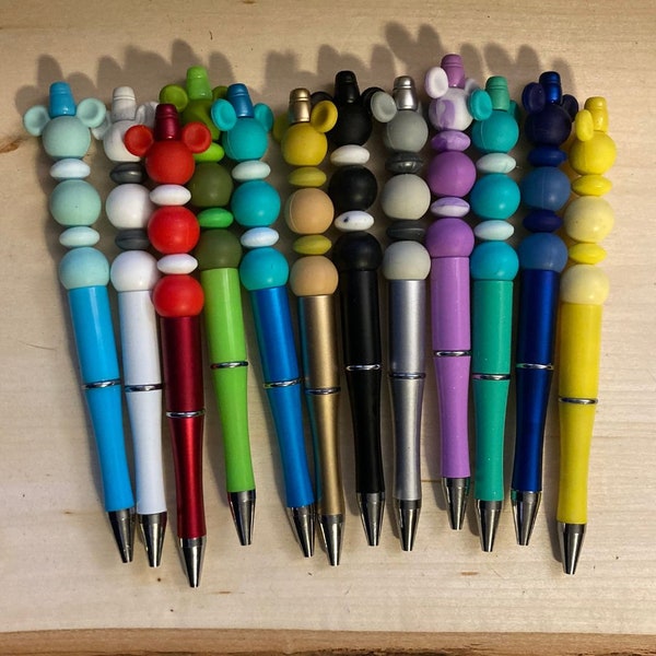 Mickey Mouse Bead Pen - Etsy