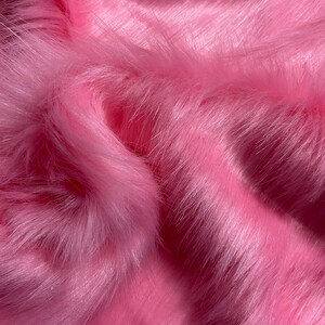 Pink Soft Luxury Faux Fur, Vegan Animal Fur, First Class Extra Long ...