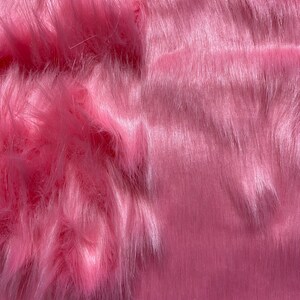 Pink Soft Luxury Faux Fur, Vegan Animal Fur, First Class Extra Long ...