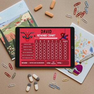 Editable Kids Reward Charts | Printable Superhero Reward Chart | PDF ...