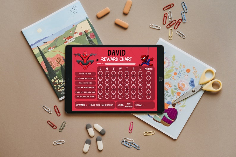 Editable Kids Reward Charts | Printable Superhero Reward Chart | PDF ...