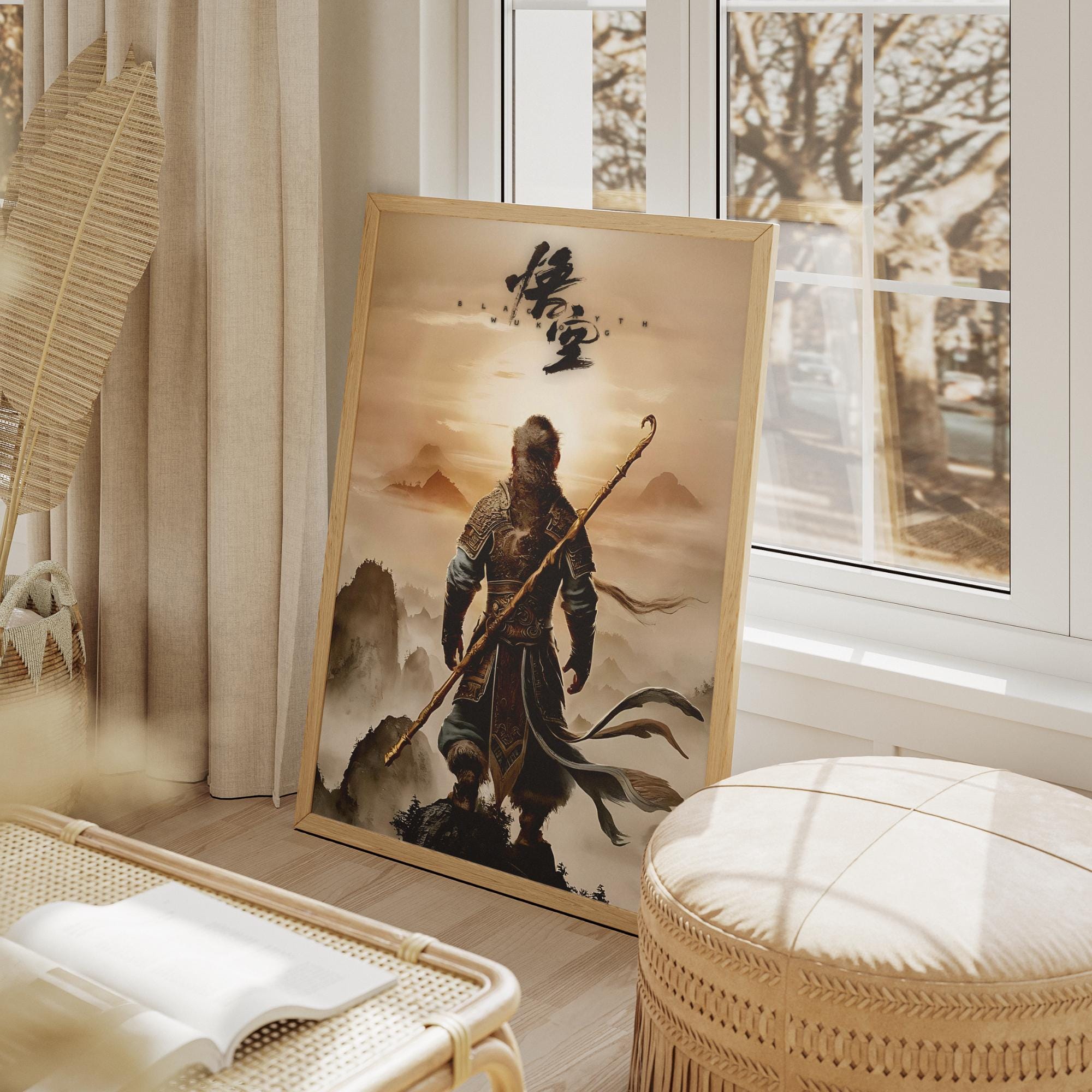 Digital Black Myth Wukong Poster/stickers, Monkey King Gift, Sun Wukong ...