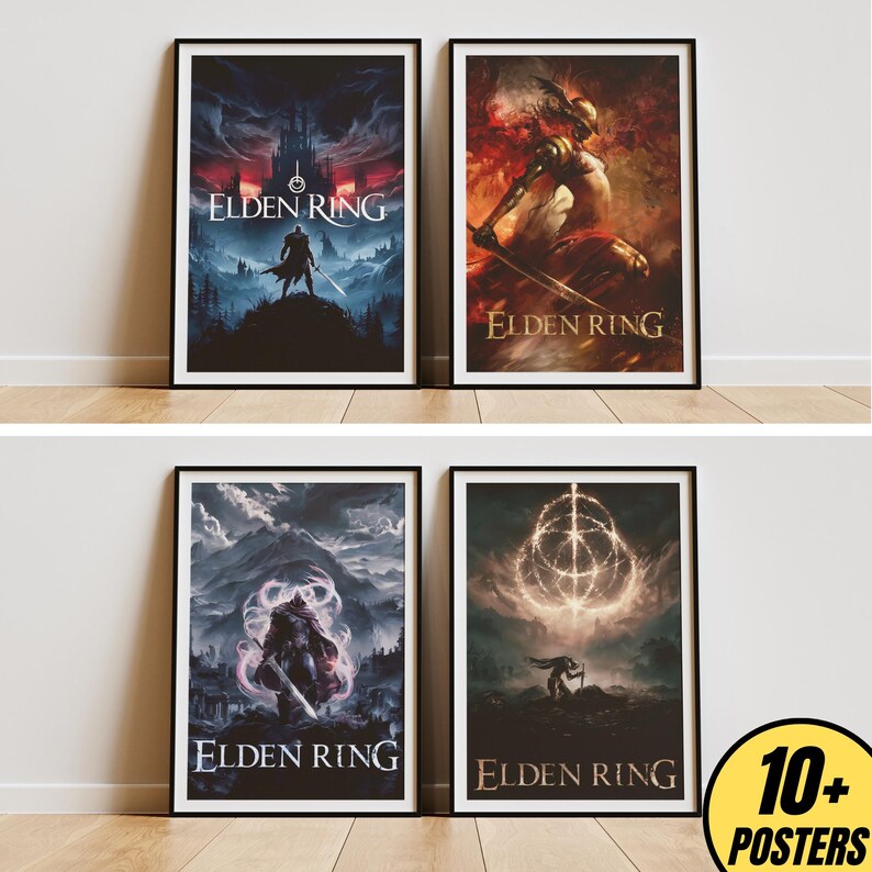 Gaming Poster Set Printable Game Room Decoration Boy Wall Art Decor ...