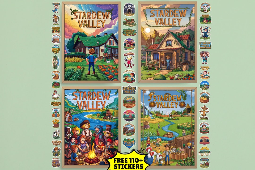 Game Posters Pixel Art Nostalgic Gaming Retro Decor Iconic Character ...